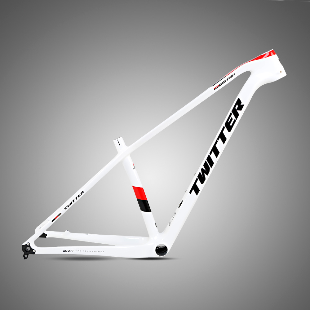 Colorful cross-country mountain bike frame