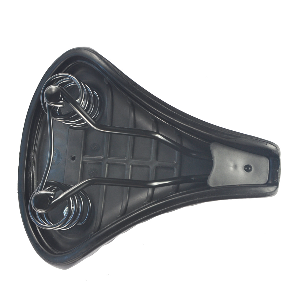 Diamond-shaped leather bicycle seat