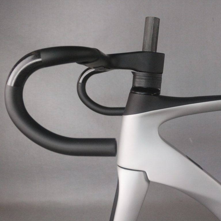 Electroplated silver custom paint road frame
