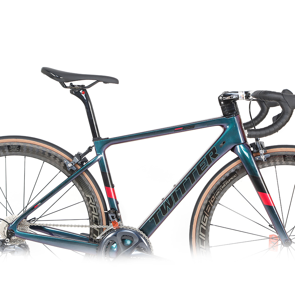 Electroplating custom color changing road bike