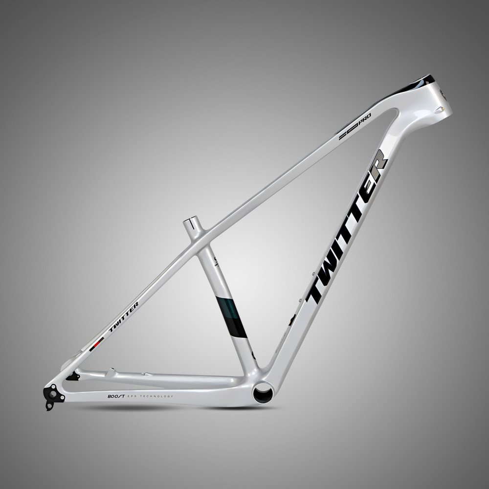 Fluorescent green mountain bike frame