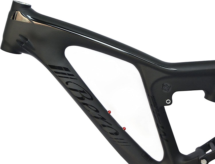 Hollow design partly foldable bicycle frame