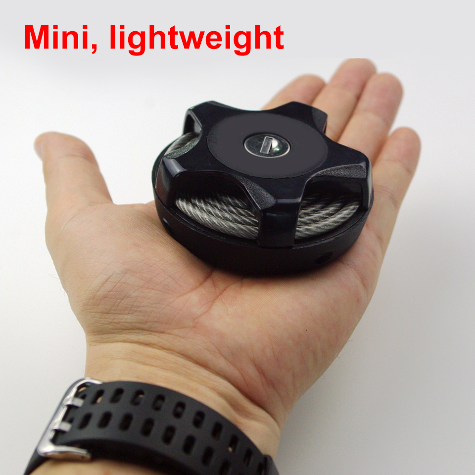 Retractable steel outdoor bicycle lock