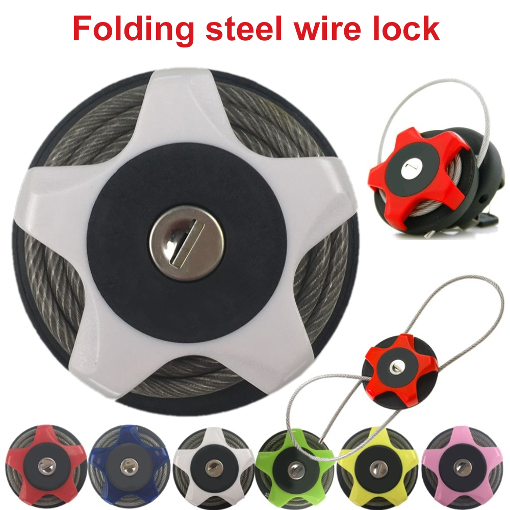 Retractable steel outdoor bicycle lock