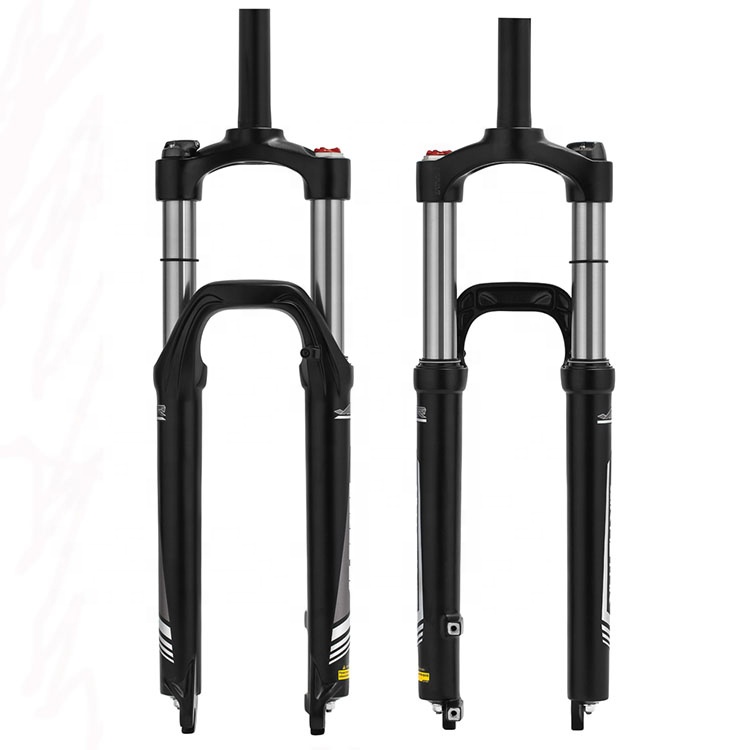Pneumatic mountain bike front fork